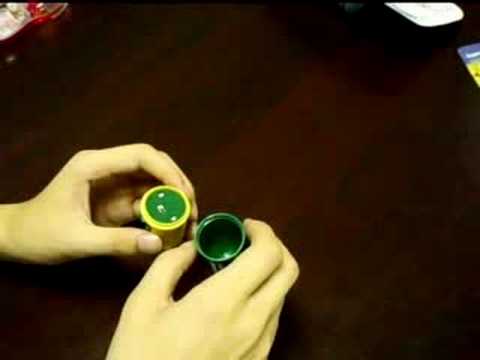 Mini Yellow Green Medicine Box Timer