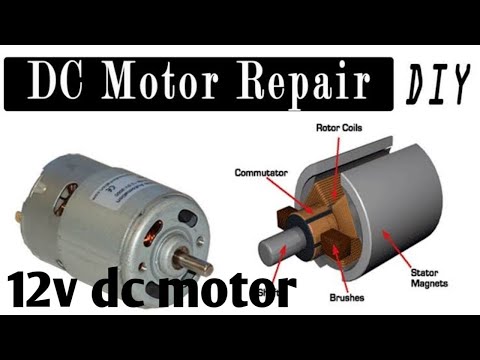 How to repair dc motor. Repairing 12v dc motor at home.convert 35000 rpm to 45000 rpm