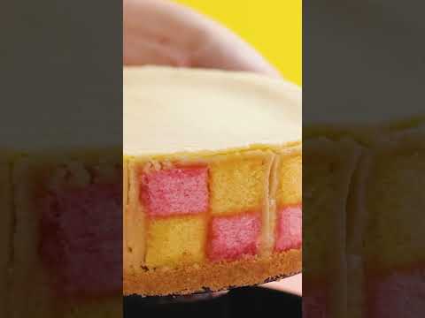Easy Cheesecake Battenberg