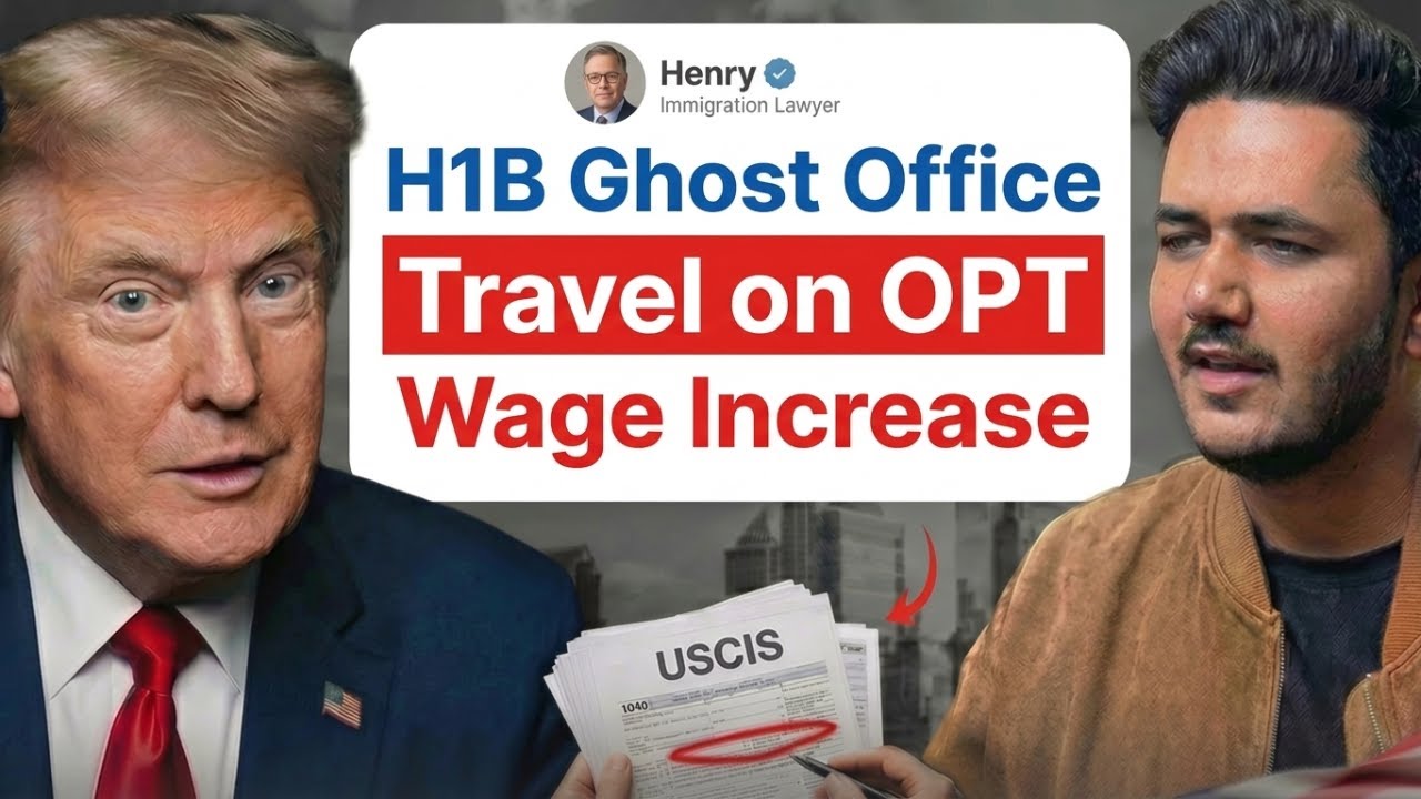 H1B Visa Texas Ghost Offices, OPT Traveling Risk - Q&A w Lawyer | STEM OPT, Green card