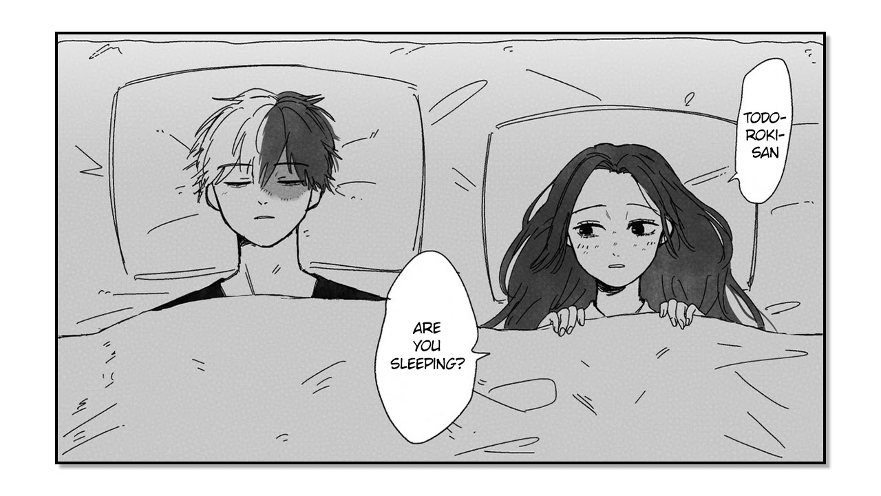 Shouto Todoroki x Momo Yaoyorozu doujinshi - Are you sleeping? #shorts