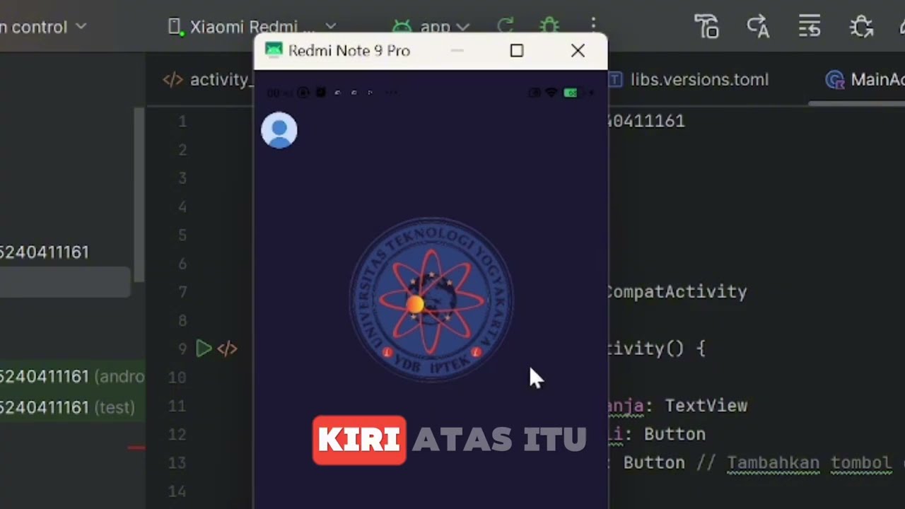 Desain User Interface Menggunakan Software Android Studio ( Tugas Pengembangan Web & Mobile )