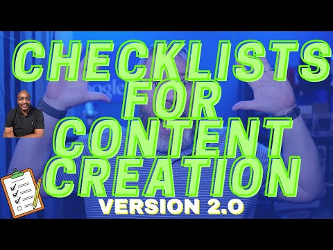 Using Checklists for Better Content Creation