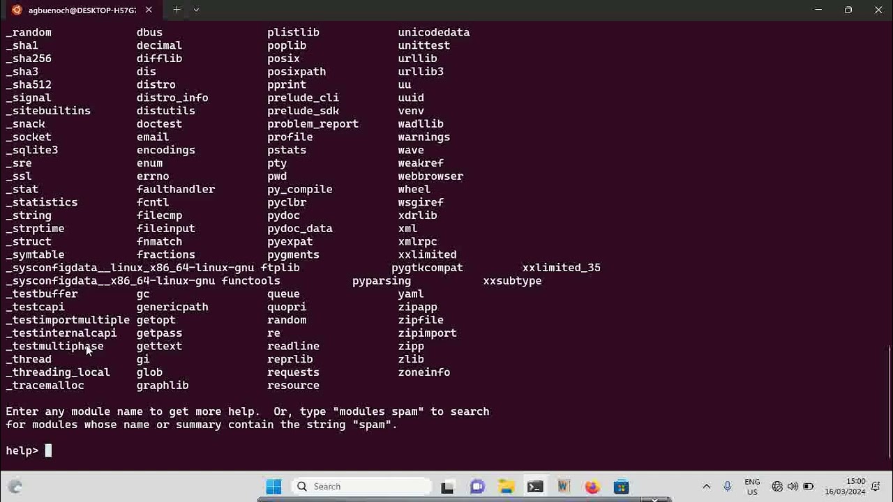 How to Navigate between Linux Terminal, Python Console, and Python Help Utility.
