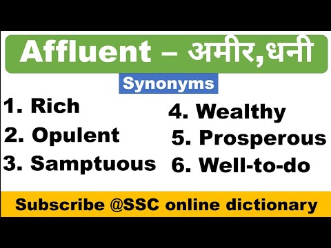 Affluent meaning in hindi | affluent ka hindi me matlab |#affluentmeaninginhindi #affluentkesynonyms