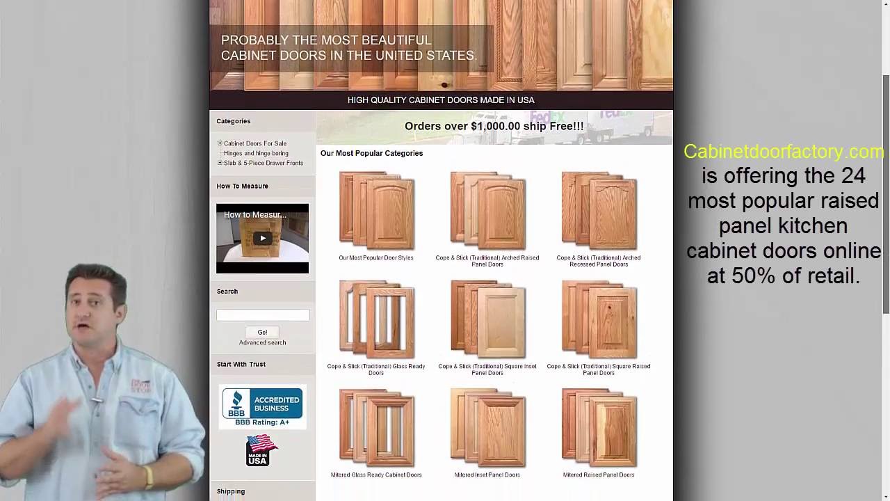 Raised Panel Custom Cabinet Doors at over 50% off