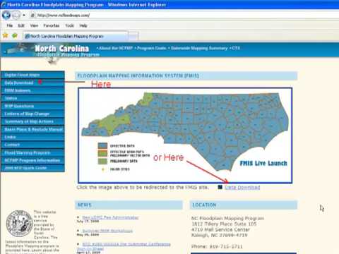 Downloading Lidar Data from NC Flood Maps com