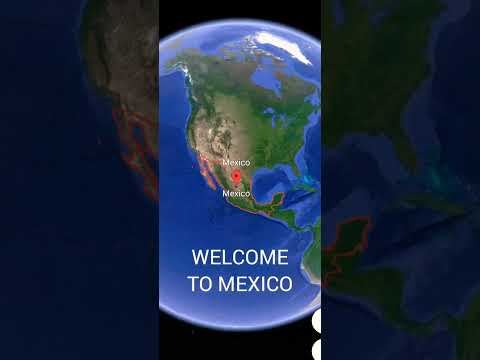 MEXICO 🇲🇽 || United Mexican States Capital Mexico City || Official Language #Spanish || 3D map📍