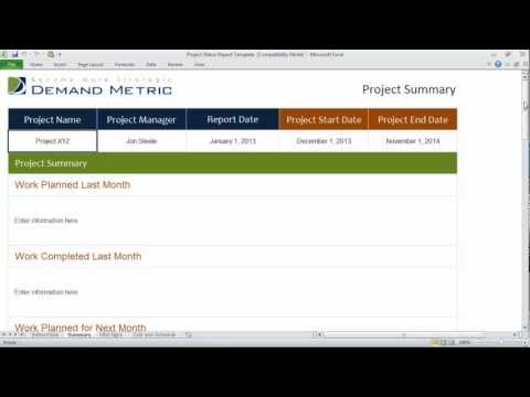 Project Status Report Template