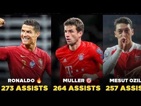 Top 5 Players With The Most Assists In Football History | Most Assists In Football History