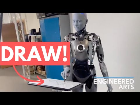 IMPRESSIVE AI Robot Drawing with Stable Diffusion