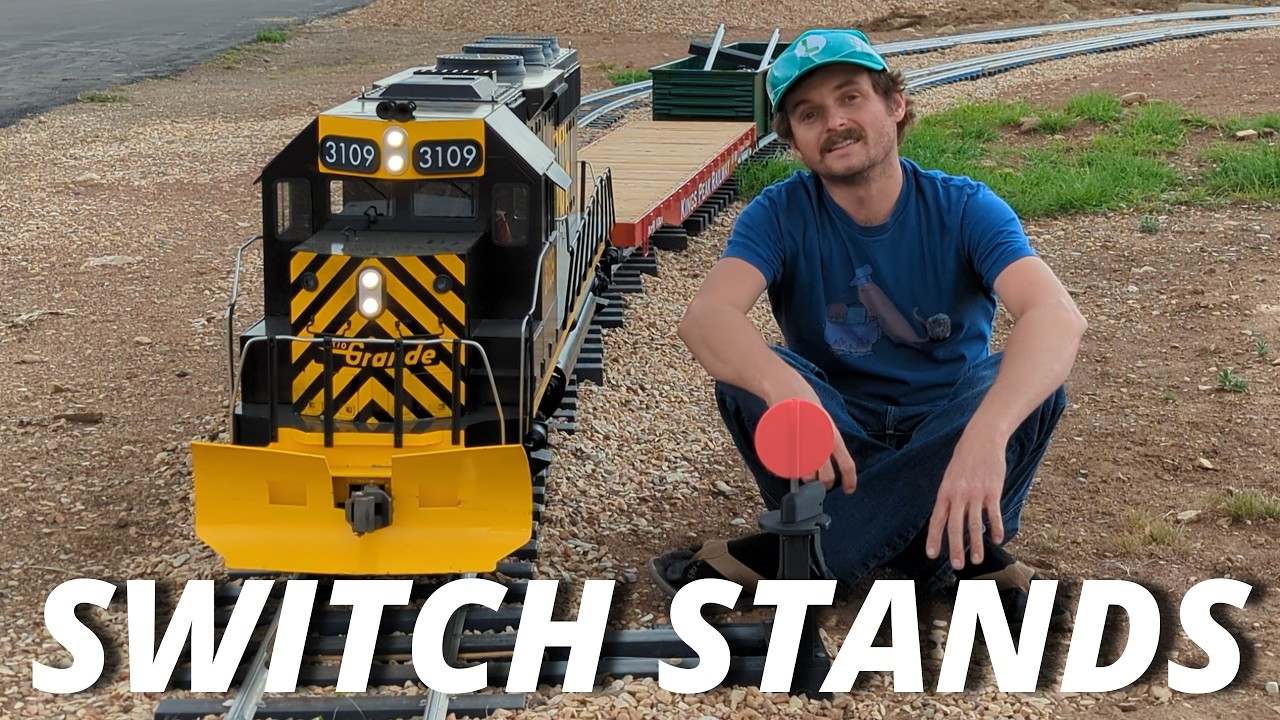 Building 3D Printed Switch Stands for my Backyard Railroad!