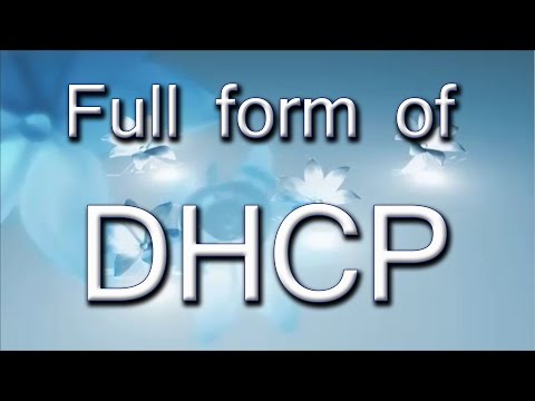 Full Form Of DHCP