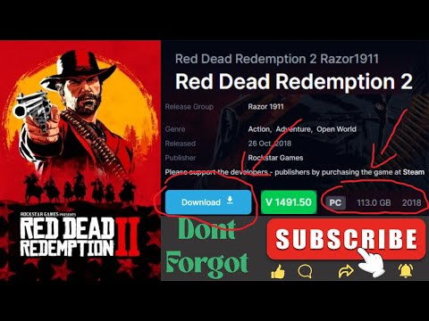 How to download RDR 2 on pc for free Red Dead Redemption 2 free download on pc