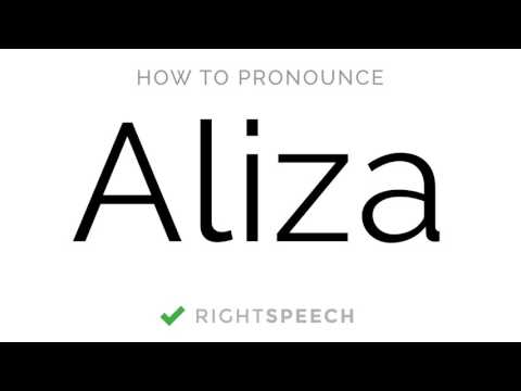 🔴 Aliza - How to pronounce Aliza - American Girl Name