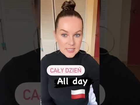 🇵🇱 “ all day “ in Polish language #speakpolish #shorts