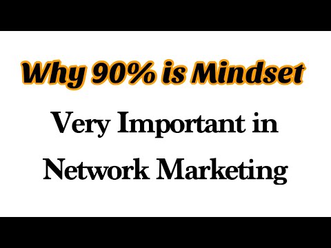 Why 90% is Mindset very Important in Network Marketing
