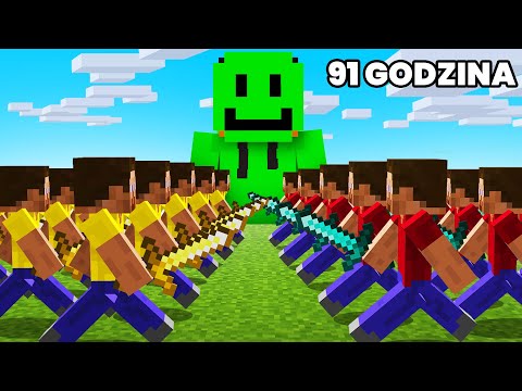 SPĘDZIŁEM 91 GODZIN, by WYGRAĆ WOJNĘ w Minecraft...