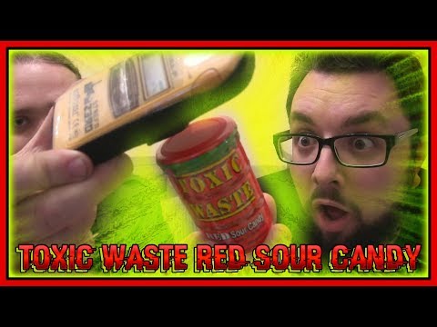 Toxic Waste Red Sour Candy Review