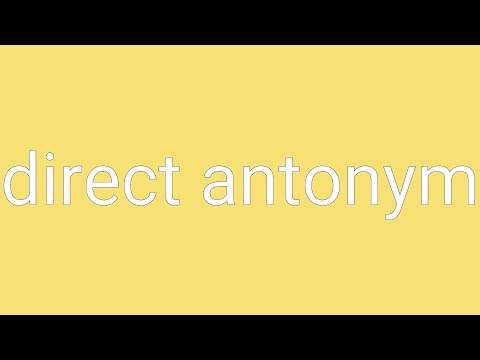 Direct Antonym Definition & Meaning