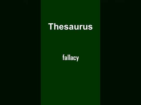 fallacy, Thesaurus, Synonyms, Vocabulary Development, English Practice for Fluency #shorts