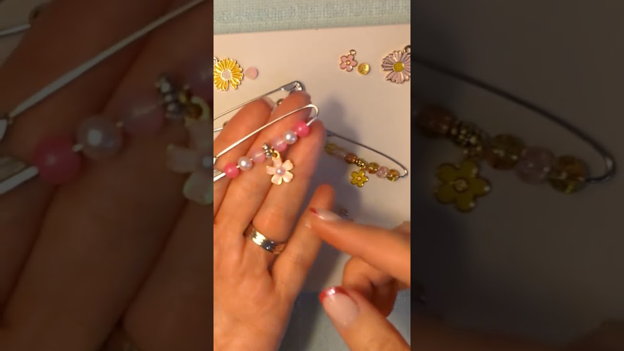Easy Safety Pin Brooches #safetypins #brooch #beads #jewelry
