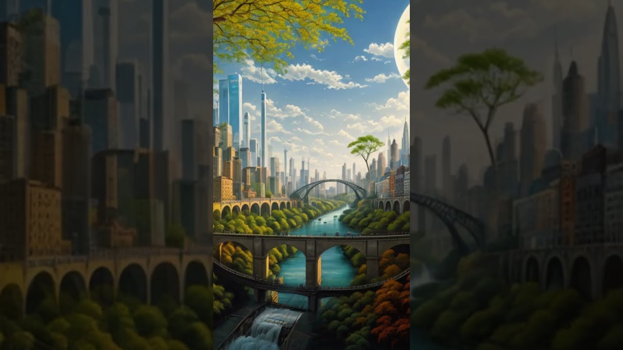 🔮 Futuristic City Animation | Midjourney 5.2