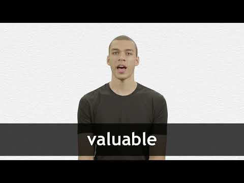 How to pronounce VALUABLE in American English