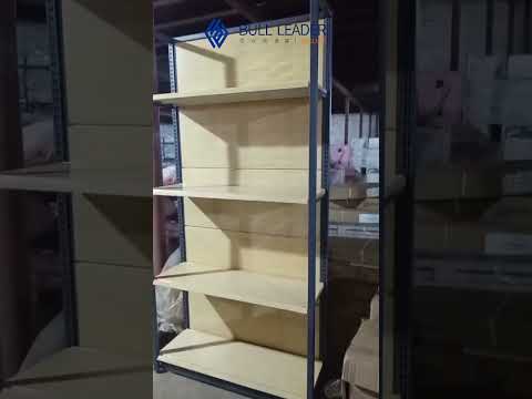 Metal Shelf with wooden painting#storeshelves