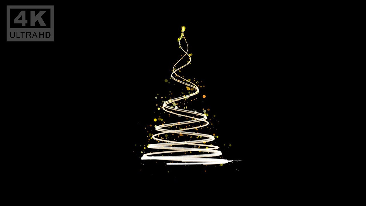 Christmas Tree | Silver & Gold Particles | VFX | 4k