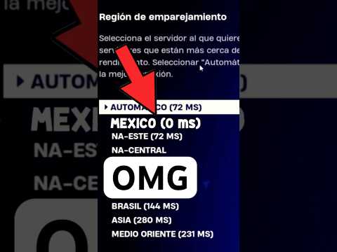 COMO JUGAR EN EL SERVIDOR DE MÉXICO EN FORTNITE? #shorts #fortnite