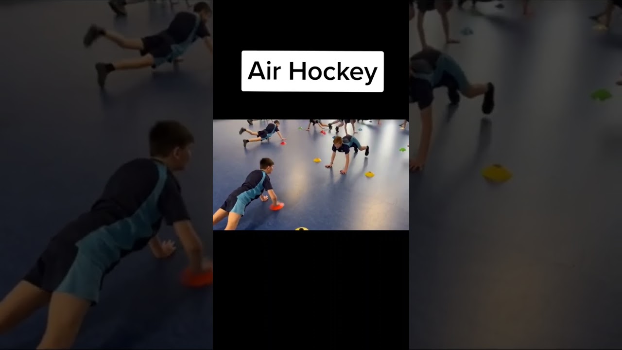 Plank Air Hockey #physed #pe #pegames #peteacher #teacher #physicaleducation