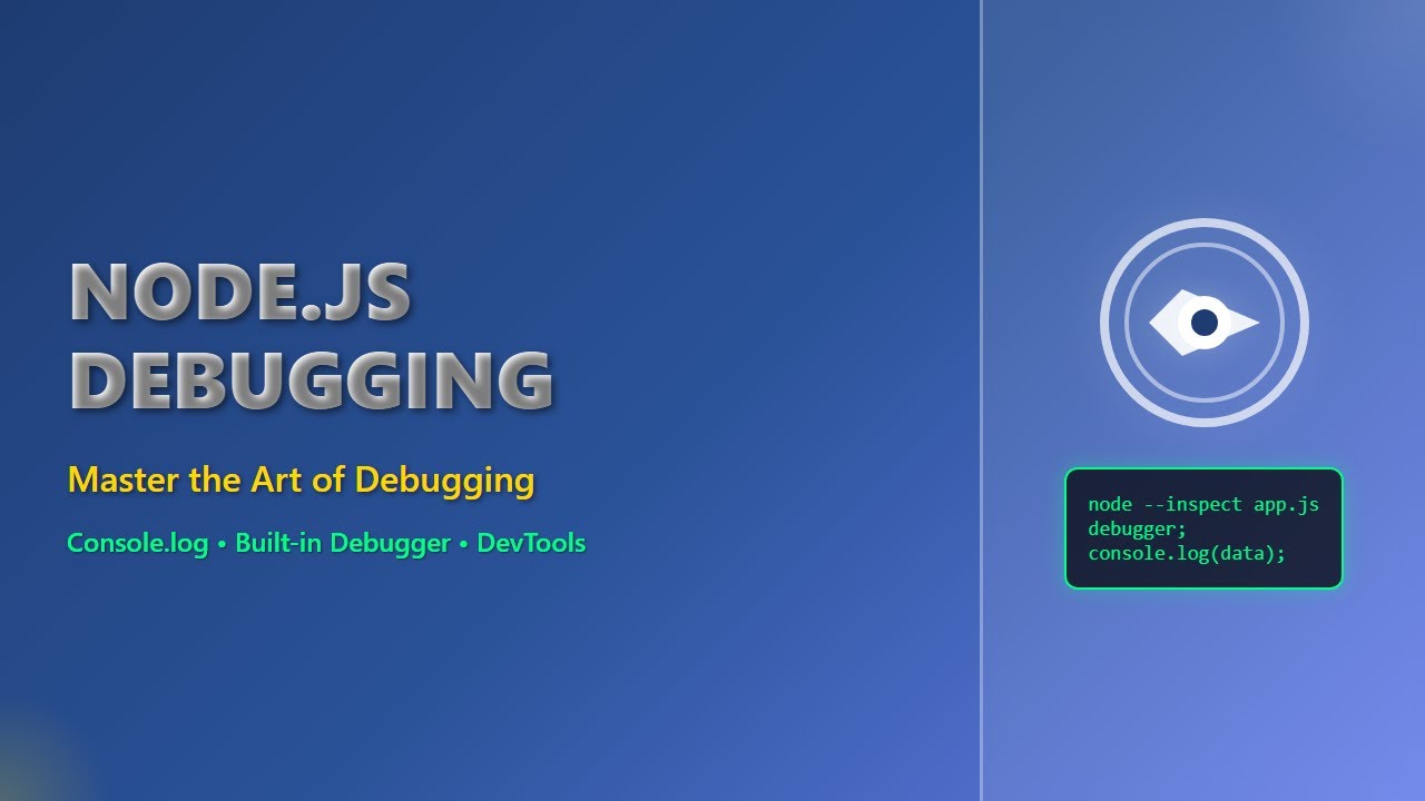 Node.js Debugging: Master Console Logs, Built-in Debugger & VS Code!