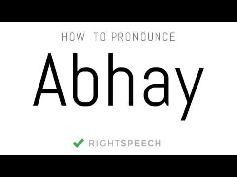 Abhay - How to pronounce Abhay - Indian Boy Name