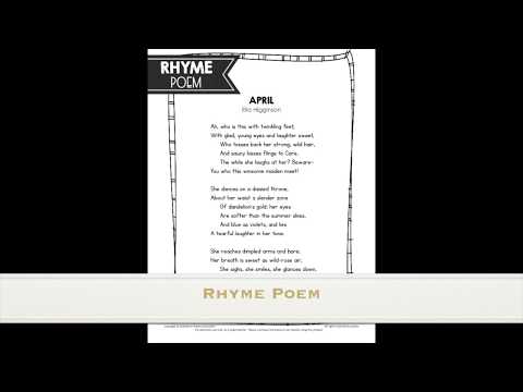 Rhyme Poem Lesson
