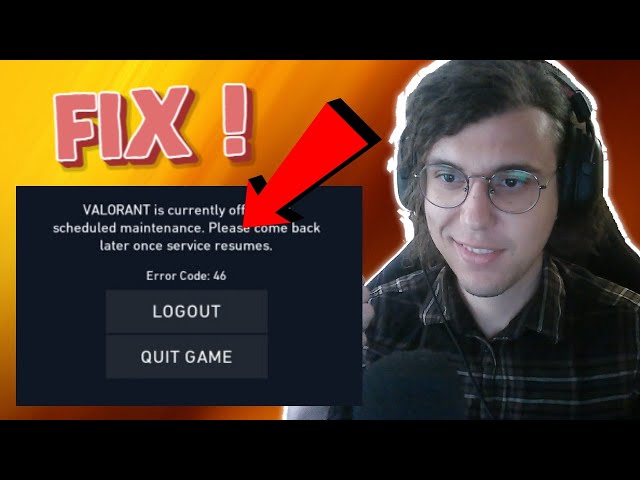 How to resolve Valorant Error Code 46