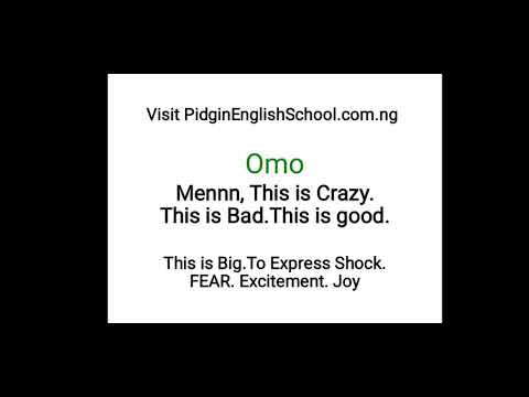 Speak Pidgin English-- Omo - Free Plus Coaching Class On Zoom