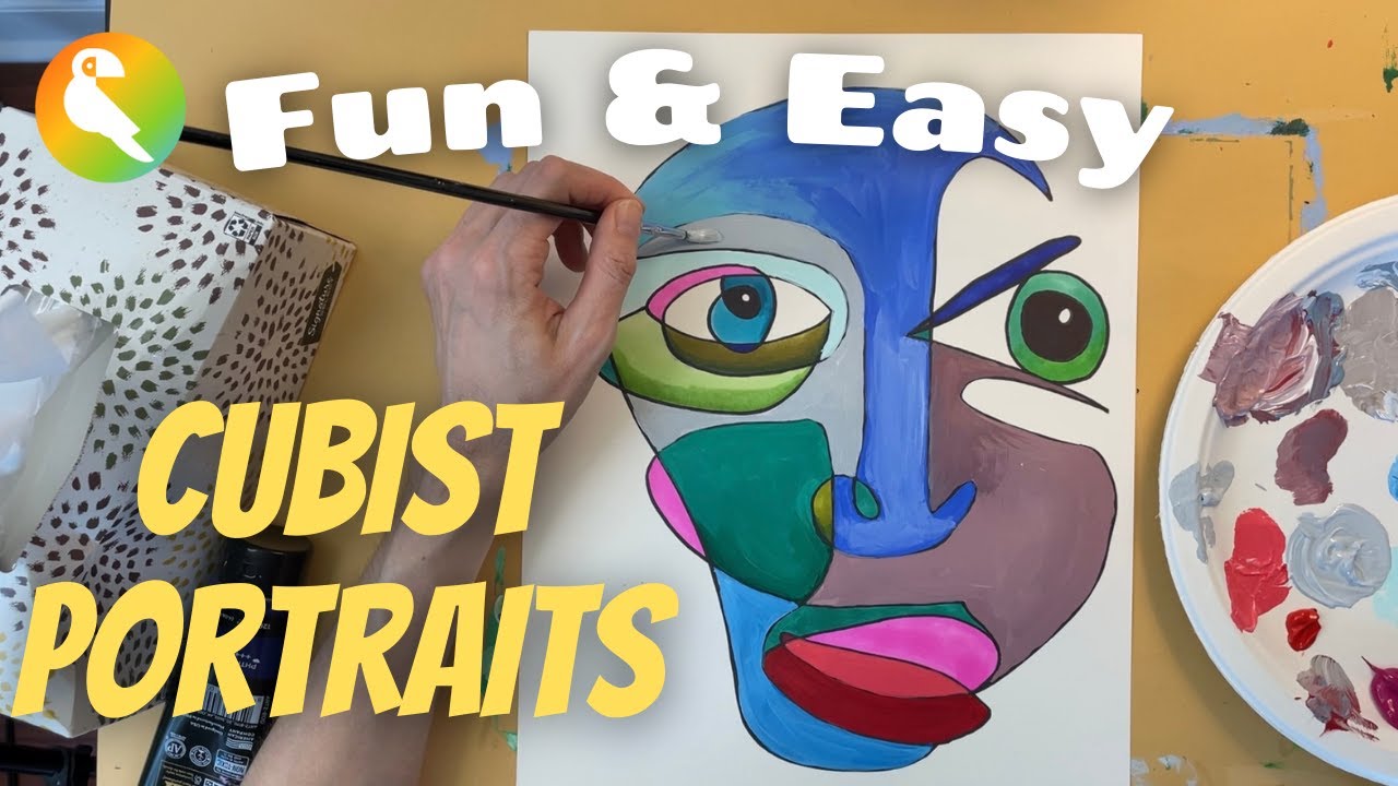 How to Draw and Paint Picasso Faces | Cubist Portraits
