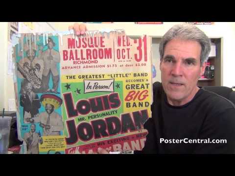 Louis Jordan Concert Poster 1950s Wild, Colorful Boxing-Style ...