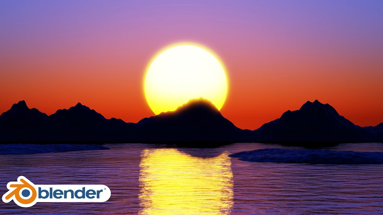 Sunset Animation (Blender Tutorial)