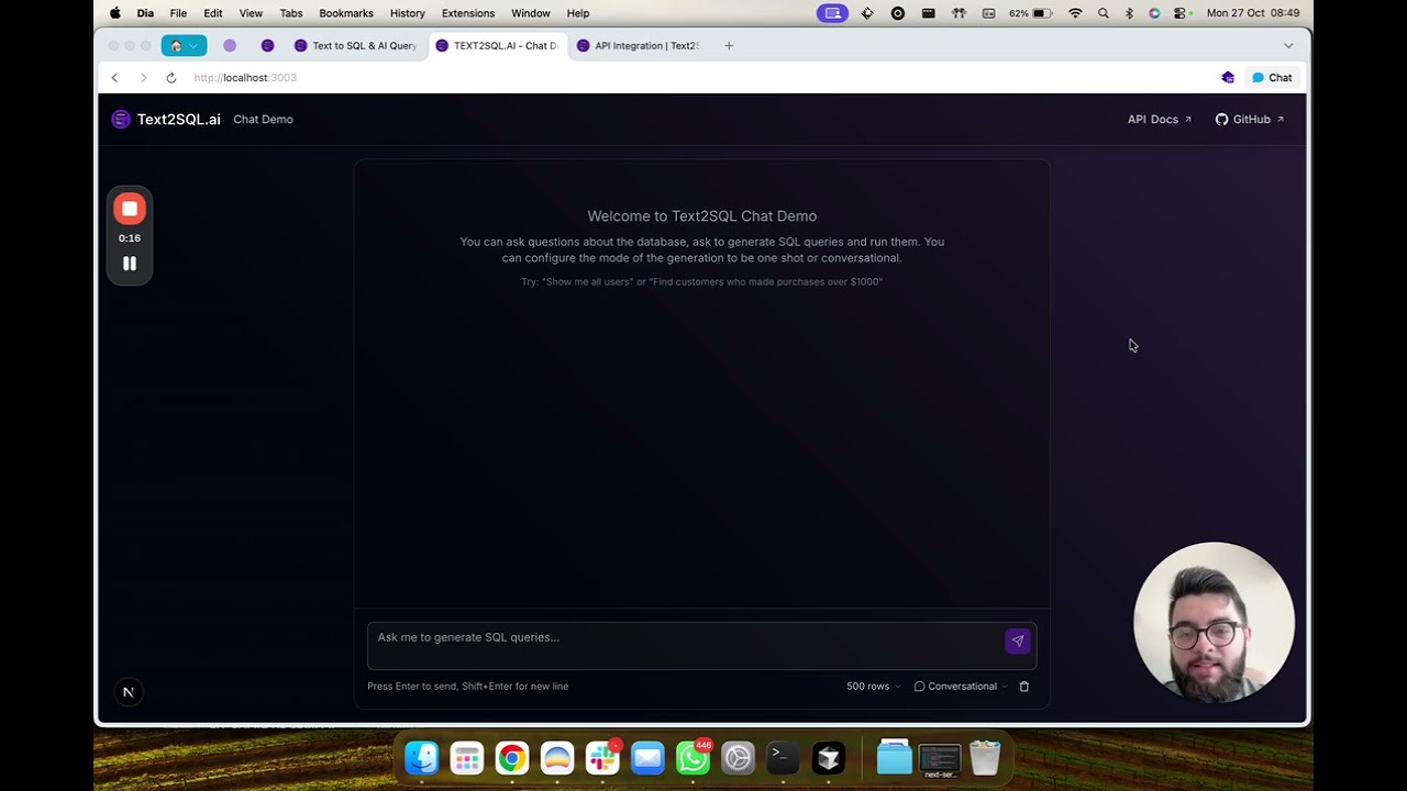 Build a Text-to-SQL Chat in Next.js with Text2SQL.ai API (Open-Source Repo Walkthrough)