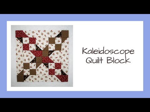 A Different Kind of Kaleidoscope Quilt Block Video Tutorial
