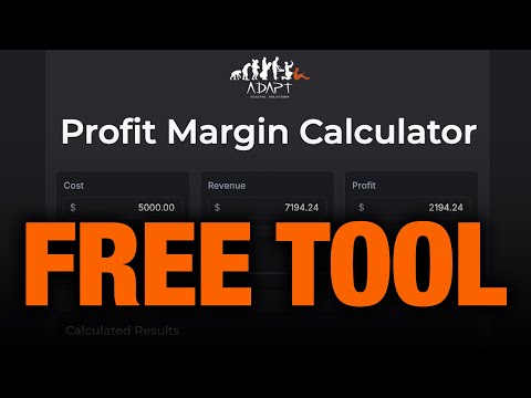 How To Easily Calculate Profit Margins (Free Tool)
