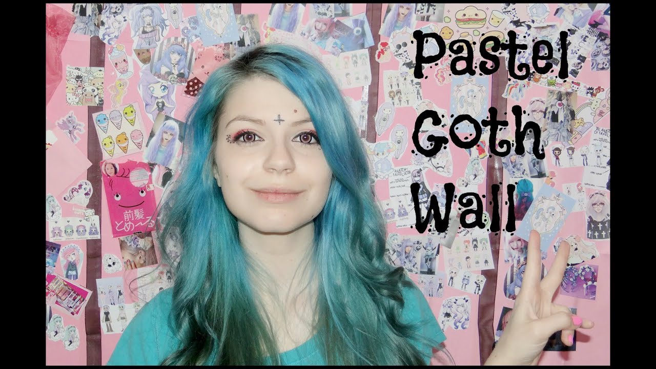 DIY: Pastel Goth Wall/ Wallpaper
