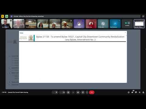 June 27, 2025 - Special City Council Public Hearing - Continuation - Part 2 of 2
