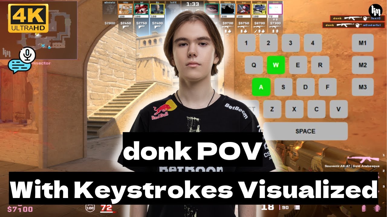 donk POV with Keystrokes Visualized | 30-14  rt:1.98 (Ep.2)