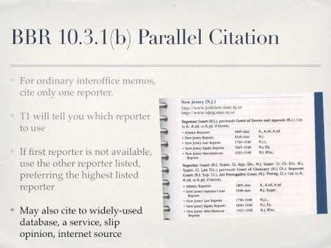 Case Citation Introductory Overview