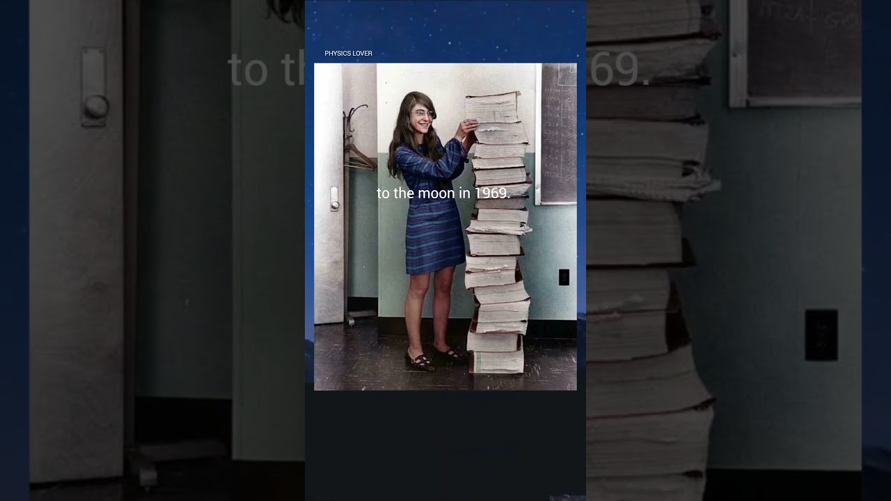 NASA software Engineer next to the code written by her 😲 #NASA #physics #woman