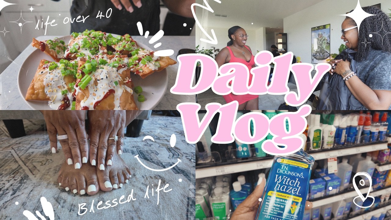 Life Over 40 Vlog ✨ | Hygiene Shopping, TJ Maxx Haul, Crab Rangoon Nachos + Self Care
