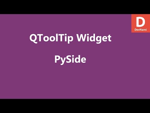 Learn PySide Tooltip Widget QToolTip - Mind Luster